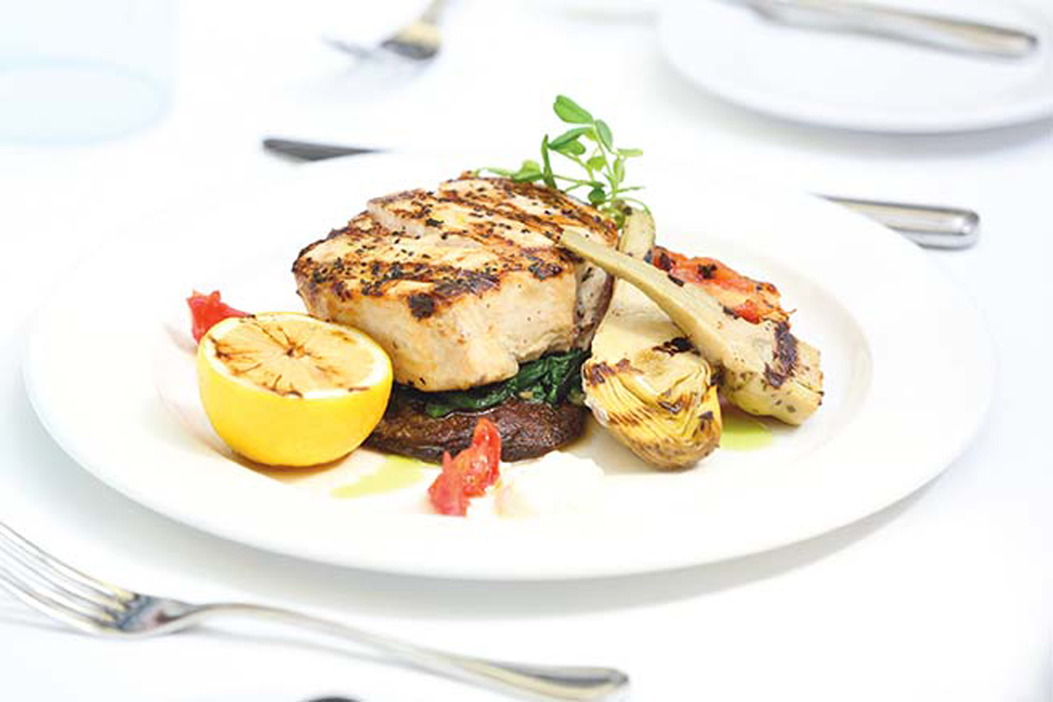 Grilled Block Island Swordfish