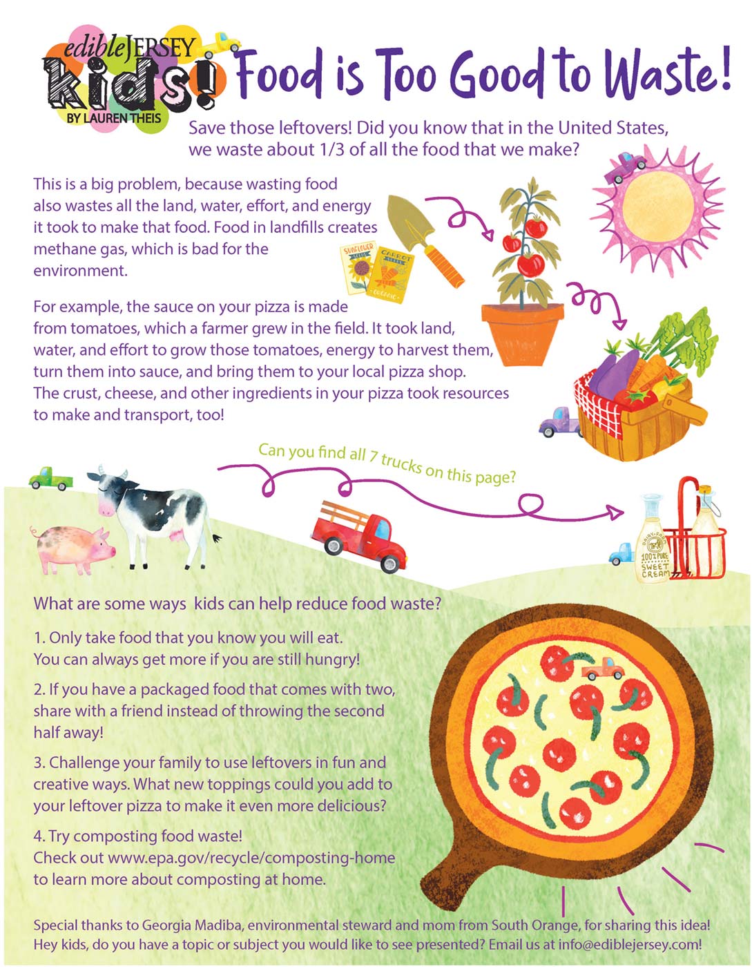 Fun for Kids - Food is Too Good to Waste!